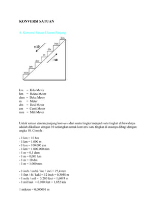 Konversi satuan | PDF