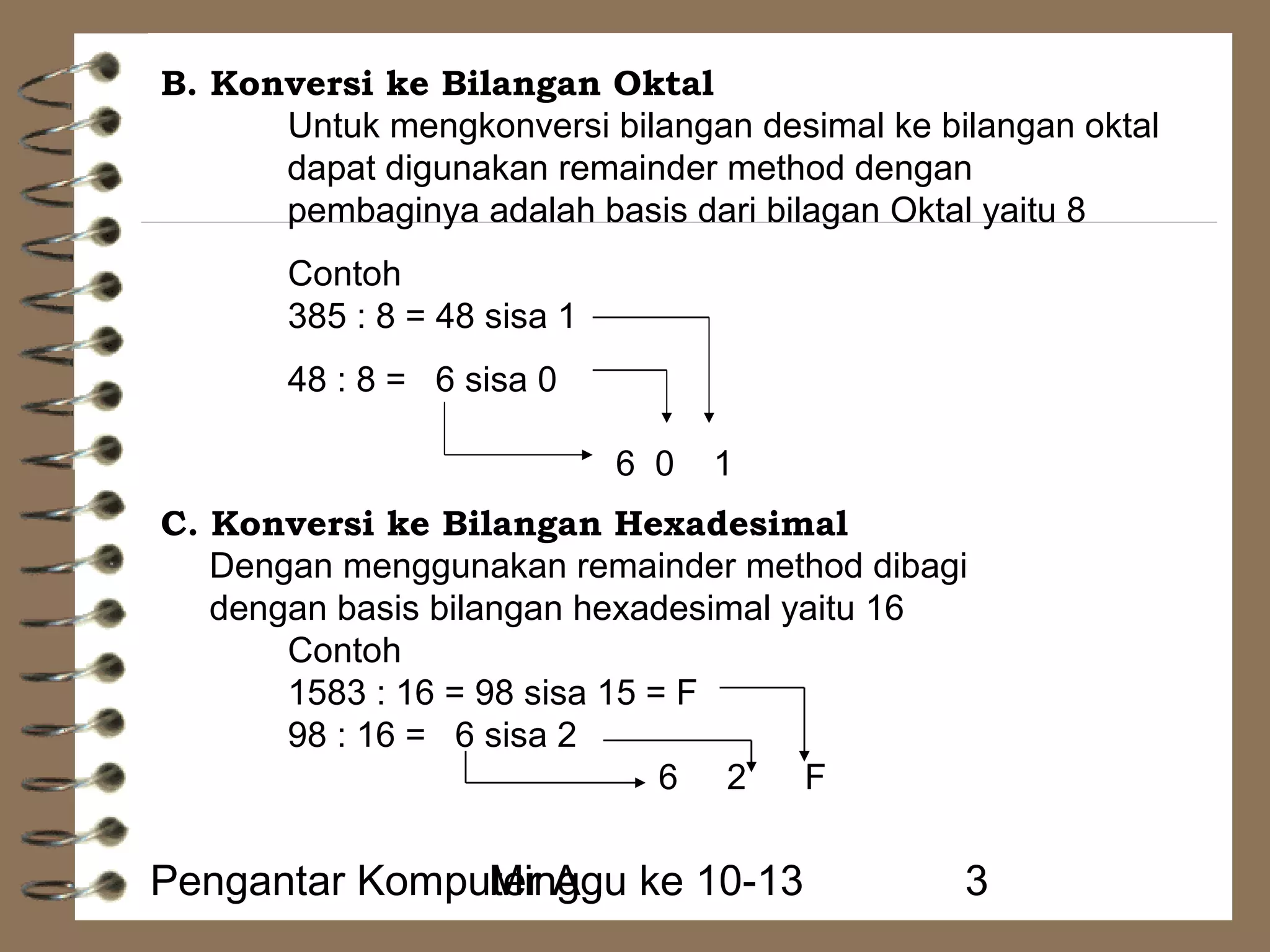 Konversi sistem bilangan | PPT