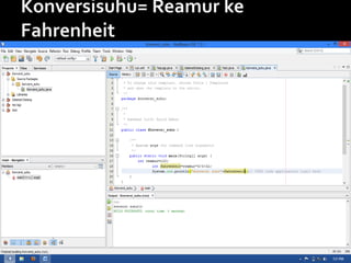 Konversisuhu= celsius ke reamur | PPT
