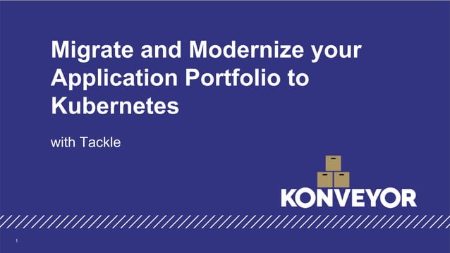 [Konveyor] migrate and modernize your application portfolio to ...