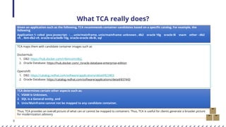 Tackle Containerization Advisor (TCA) for Legacy Applications | PPT