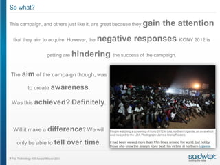 The power of social media: The Kony story | PDF | Social Networking ...