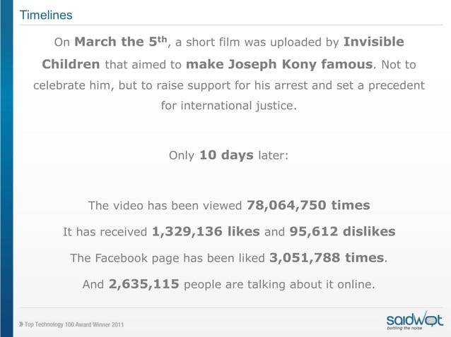 The power of social media: The Kony story | PPT