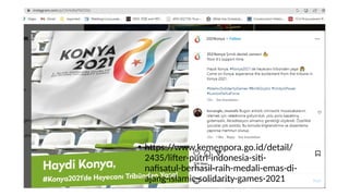 olahragawan dan olah ragawati indonesia cantik | PPT