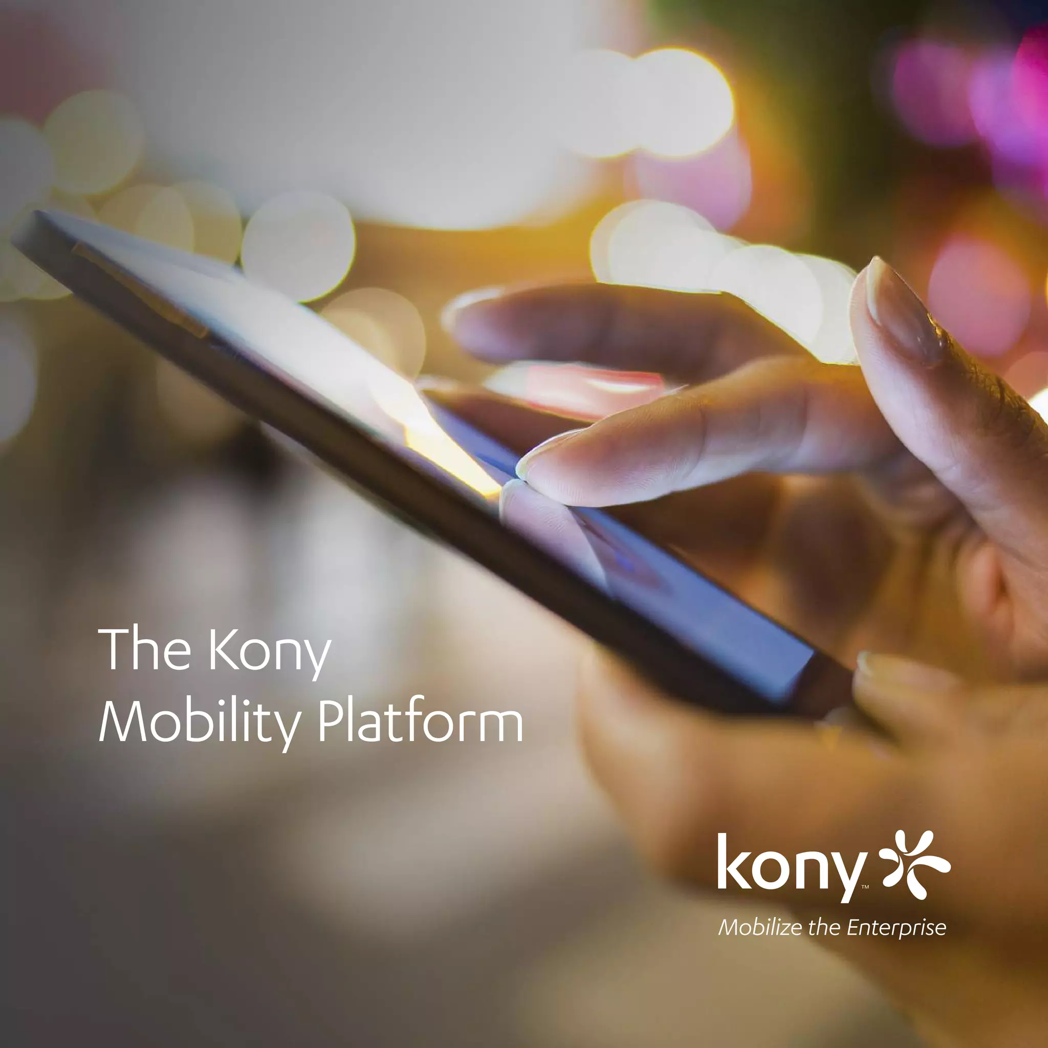Kony Mobility Platform | PDF