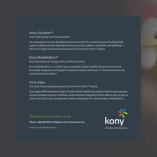Kony Mobility Platform | PDF