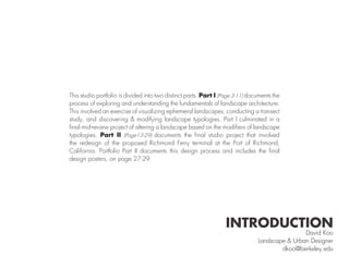 Studio Portfolio I & II | PDF
