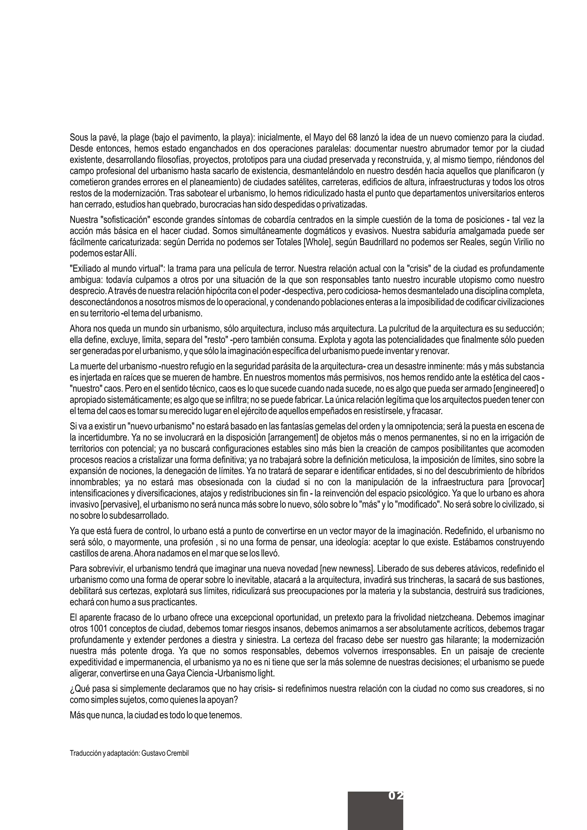 Koolhaas Que Paso Con El Urbanismo | PDF