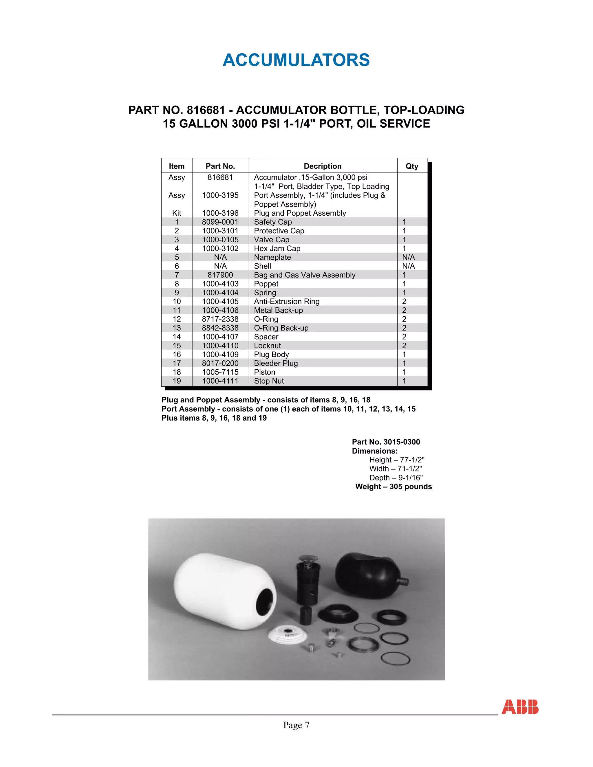 Koomey accumulator type 80 | PDF