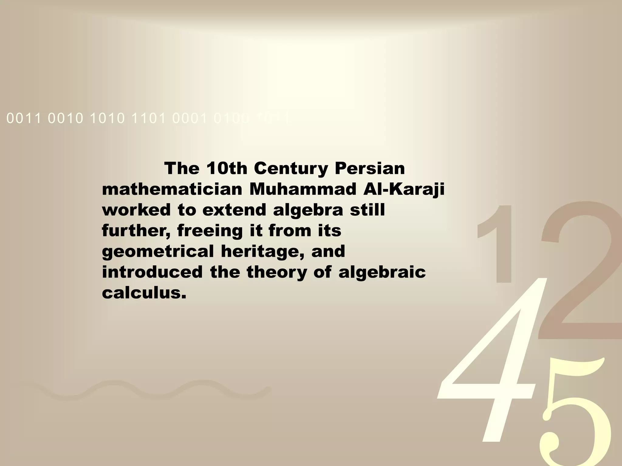 Mathematics of the early Islamic culture | PDF