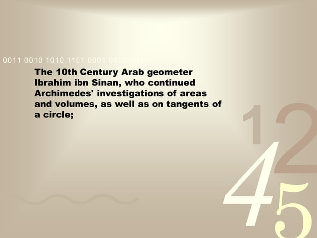 Mathematics of the early Islamic culture | PPT