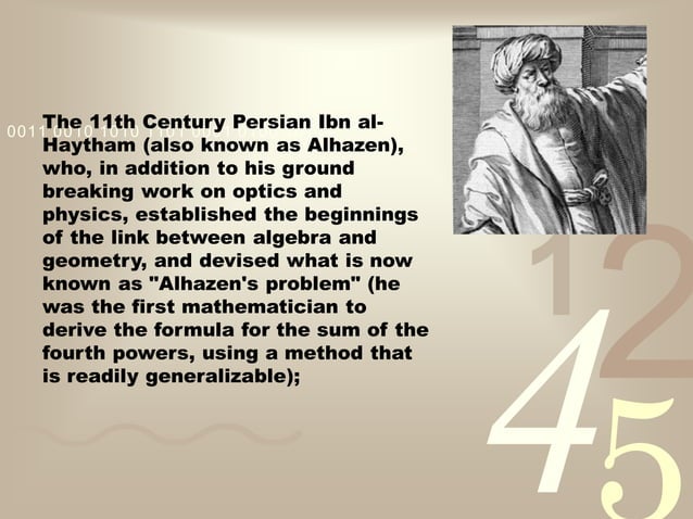 Mathematics of the early Islamic culture | PPT