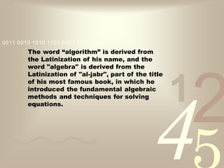 Mathematics of the early Islamic culture | PPT