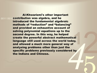 Mathematics of the early Islamic culture | PPT