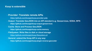 Koop: Using 3rd Party Services in ArcGIS | PPT