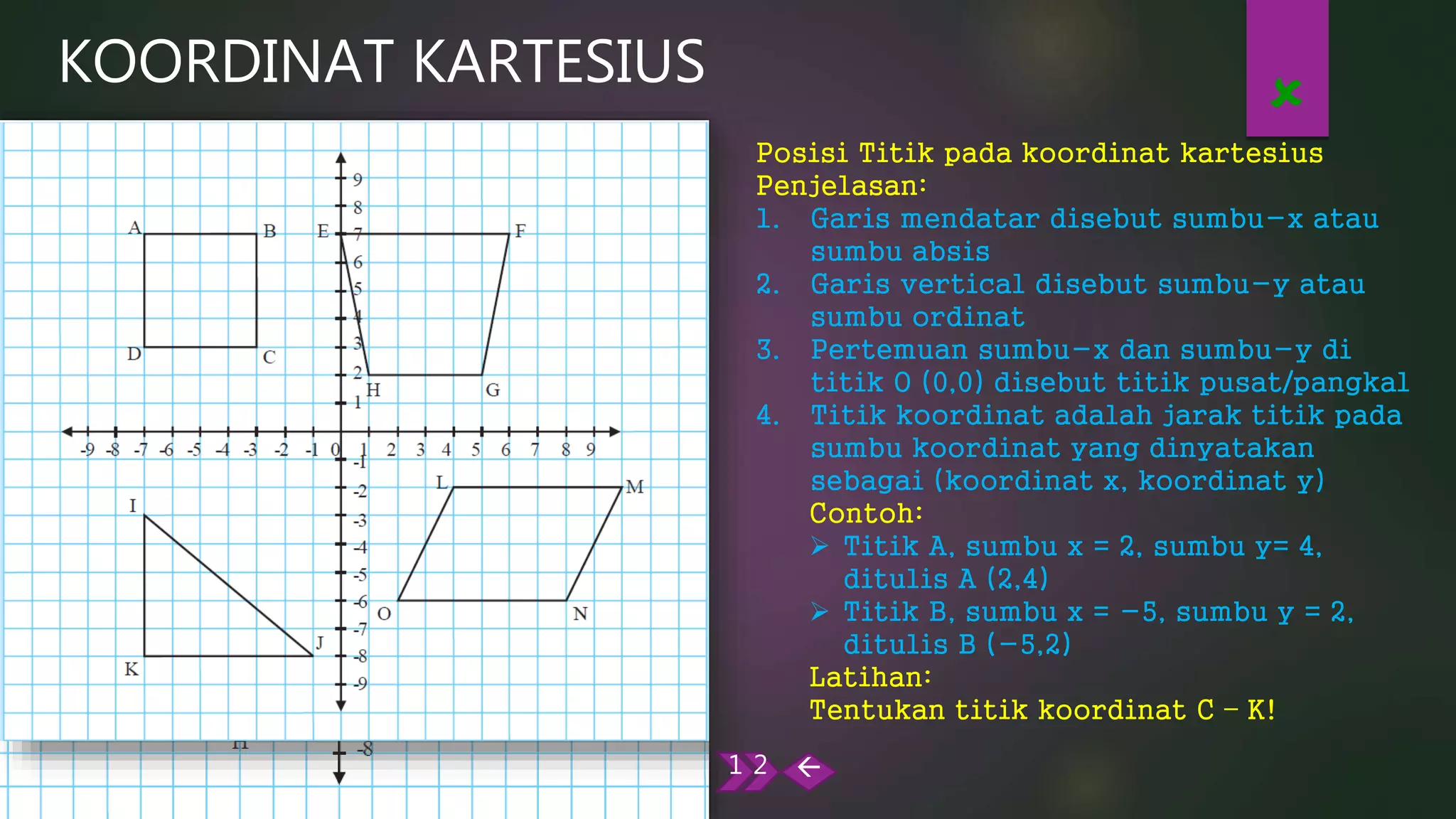 Koordinat kartesius | PPSX