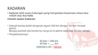 Koordinat dan nisah. nota bagi murid tahun 5 | PPT