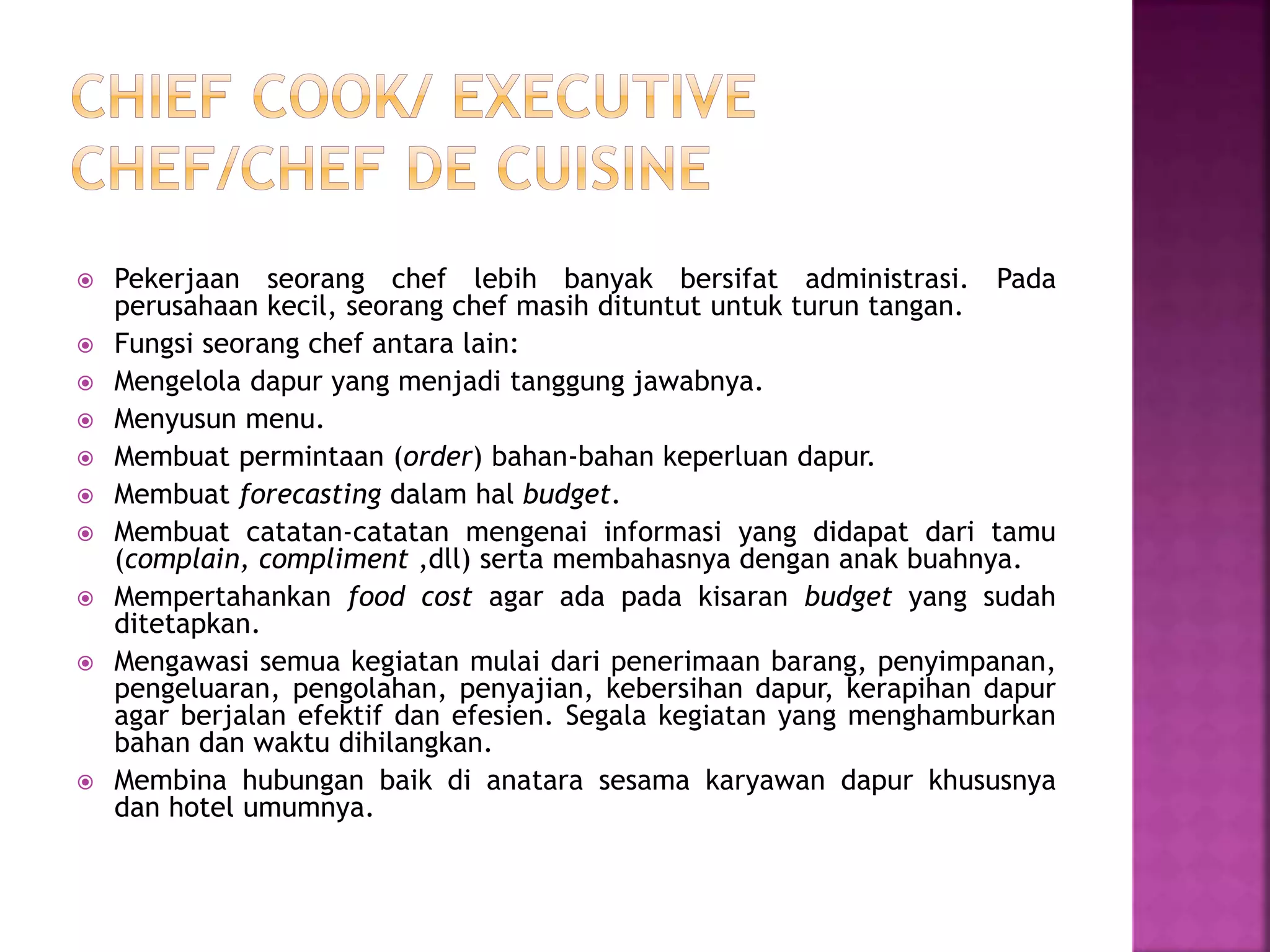 Kitchen Operation | PPT