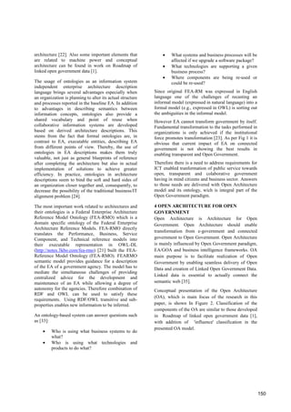 CONCEPTUAL MODEL OF OPEN ARCHITECTURE FOR OPEN GOVERNMENT | PDF