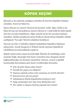 Kopek Egitim Kitabi PDF | PDF