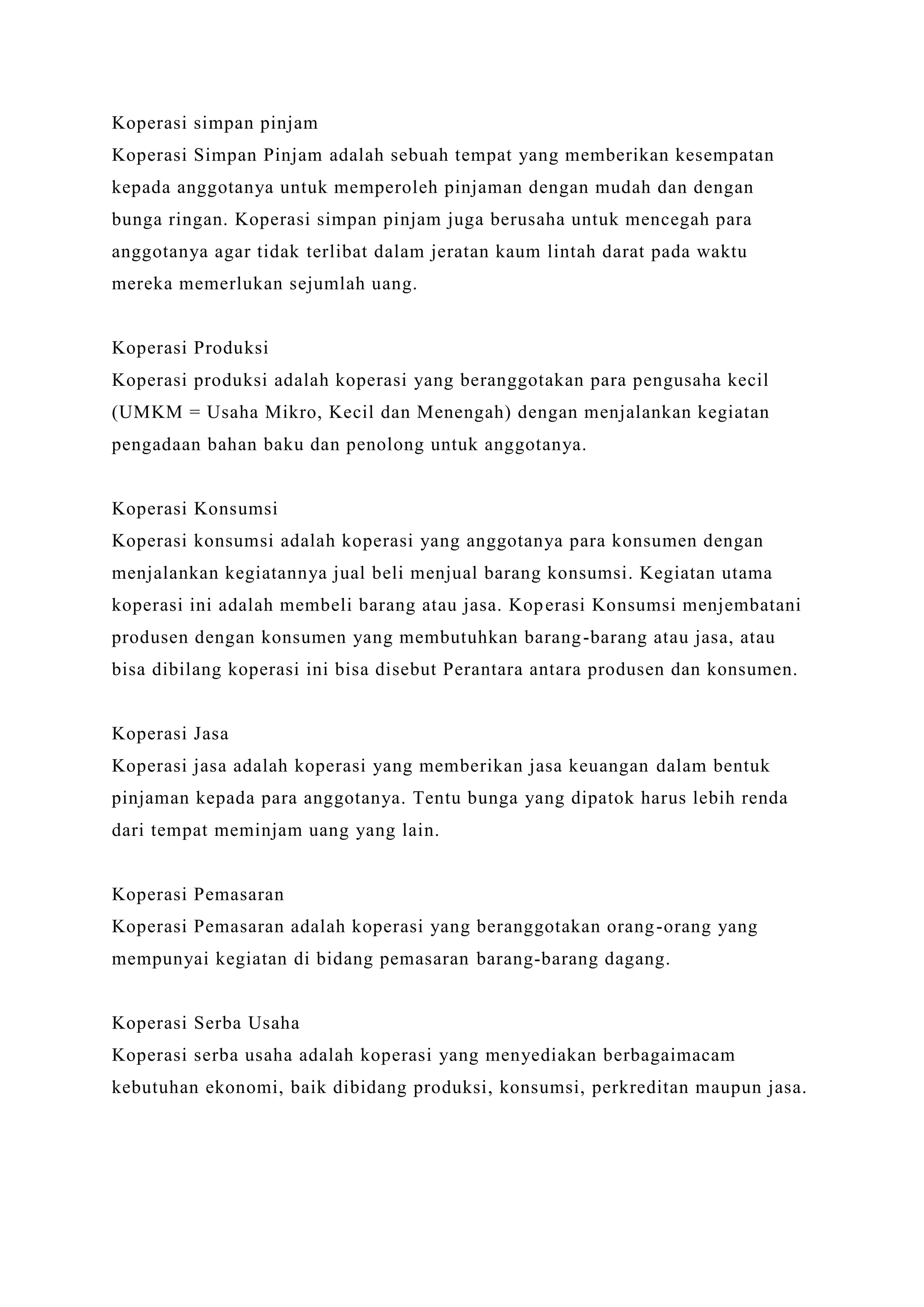 Koperasi | DOCX