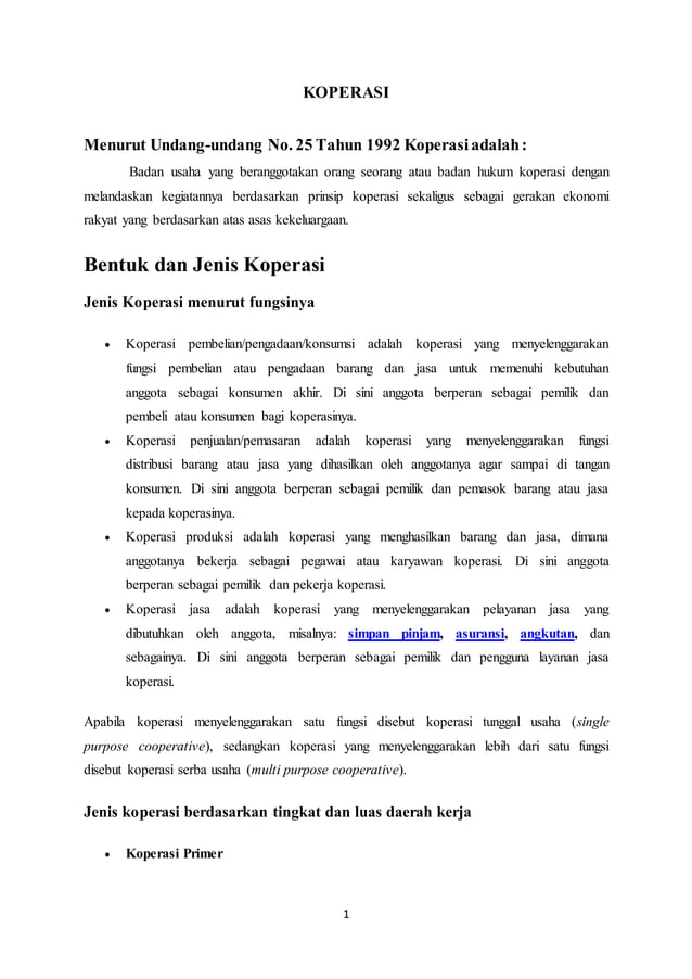 Koperasi | PDF