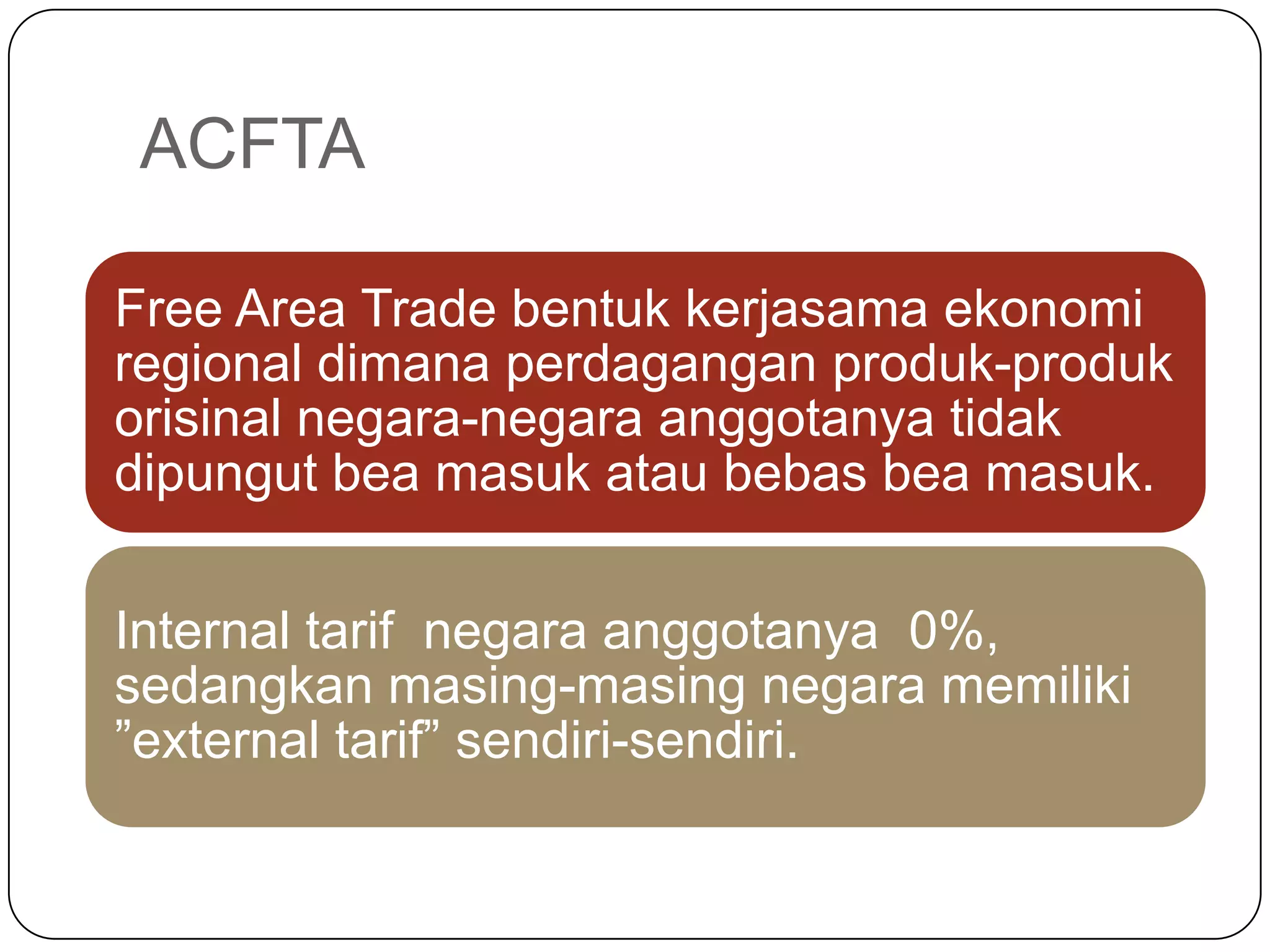 Koperasi dan umkm dalam ACFTA | PPT