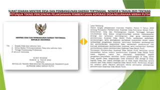 KOPERASI MERAH PUTIH TATA CARA PEMBENTUKAN KMP | PPTX