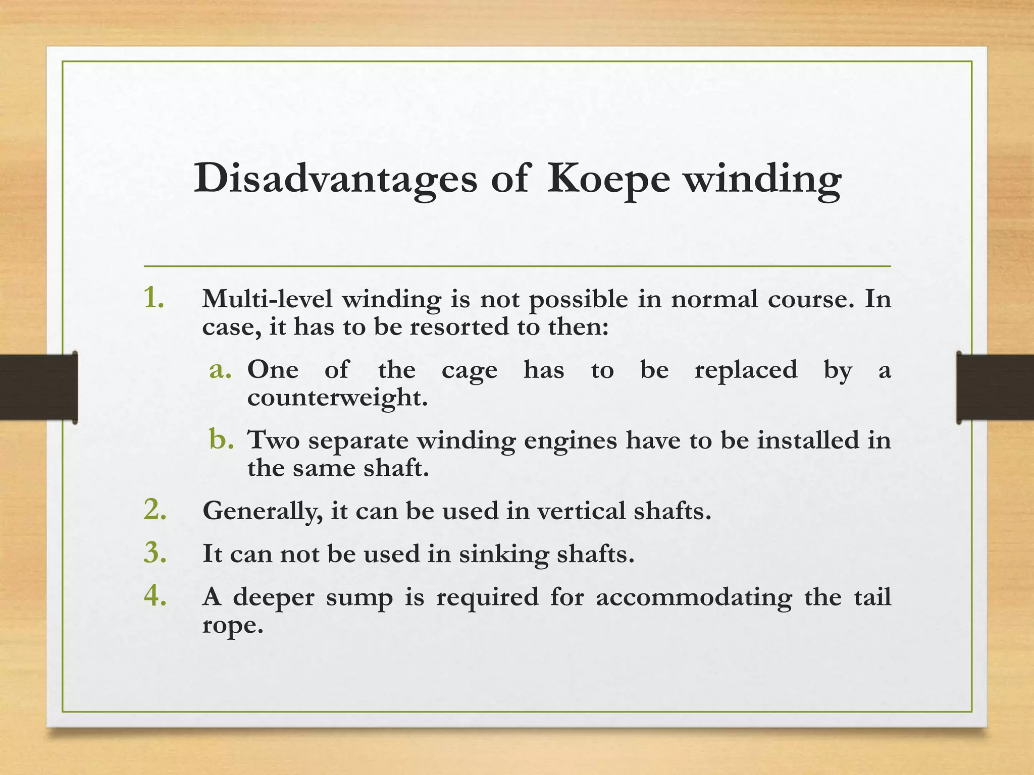 Kope winder or friction winder ppt | PPTX
