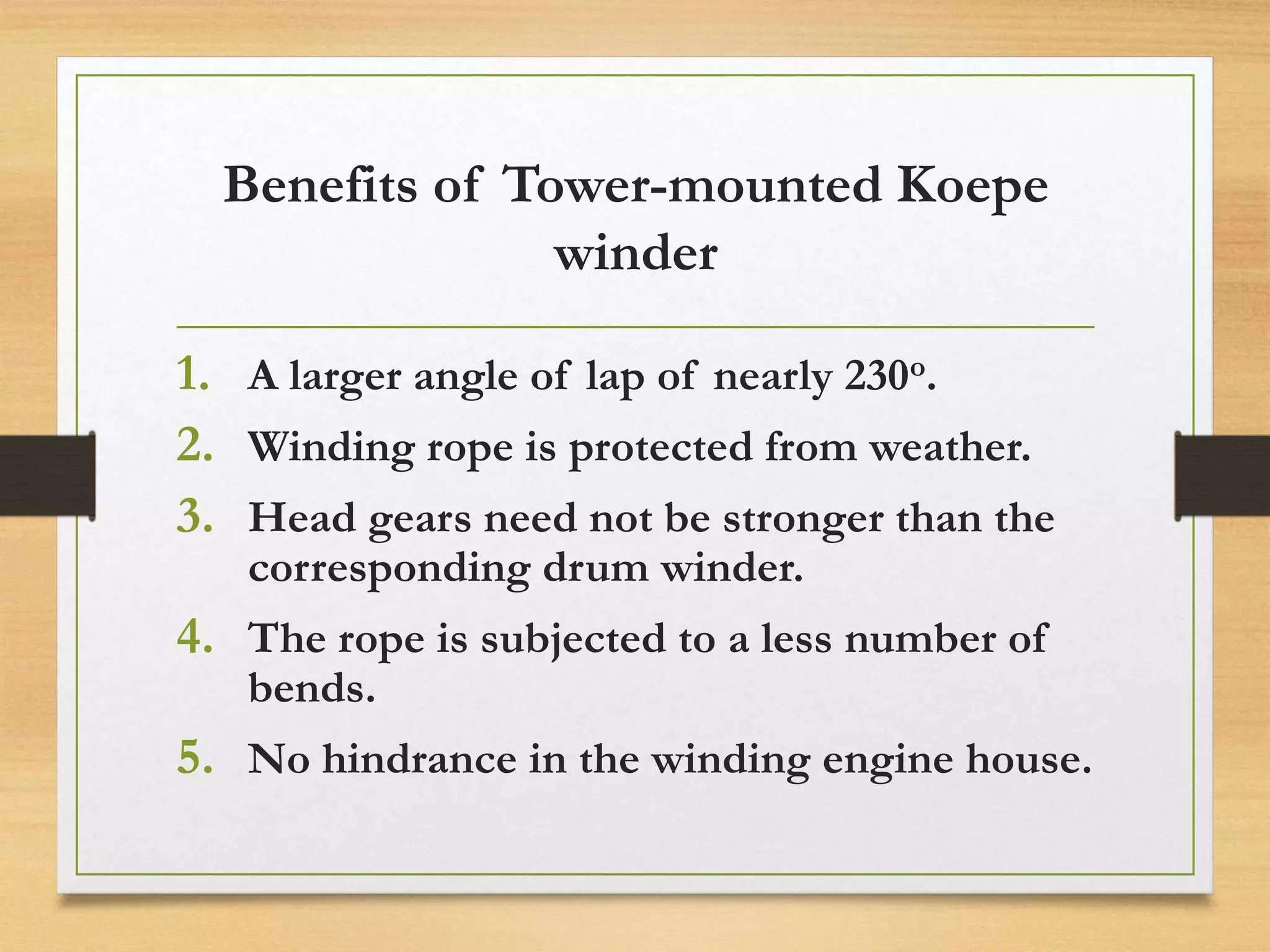 Kope winder or friction winder ppt | PPTX