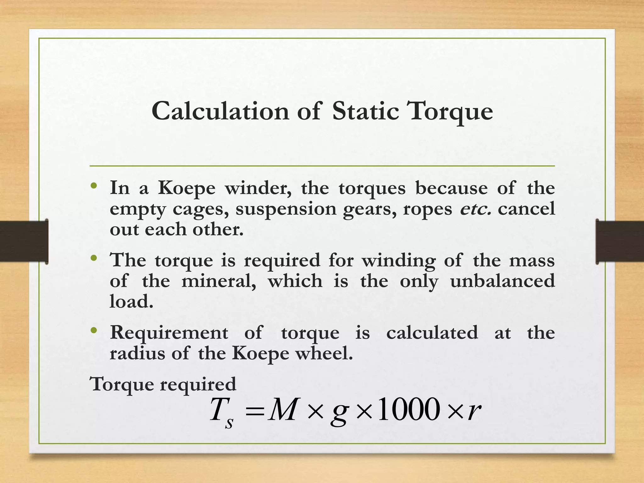 Kope winder or friction winder ppt | PPTX