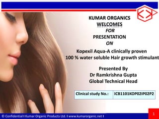 Kopexil aqua- 100 % water soluble hair growth stimulant | PPT