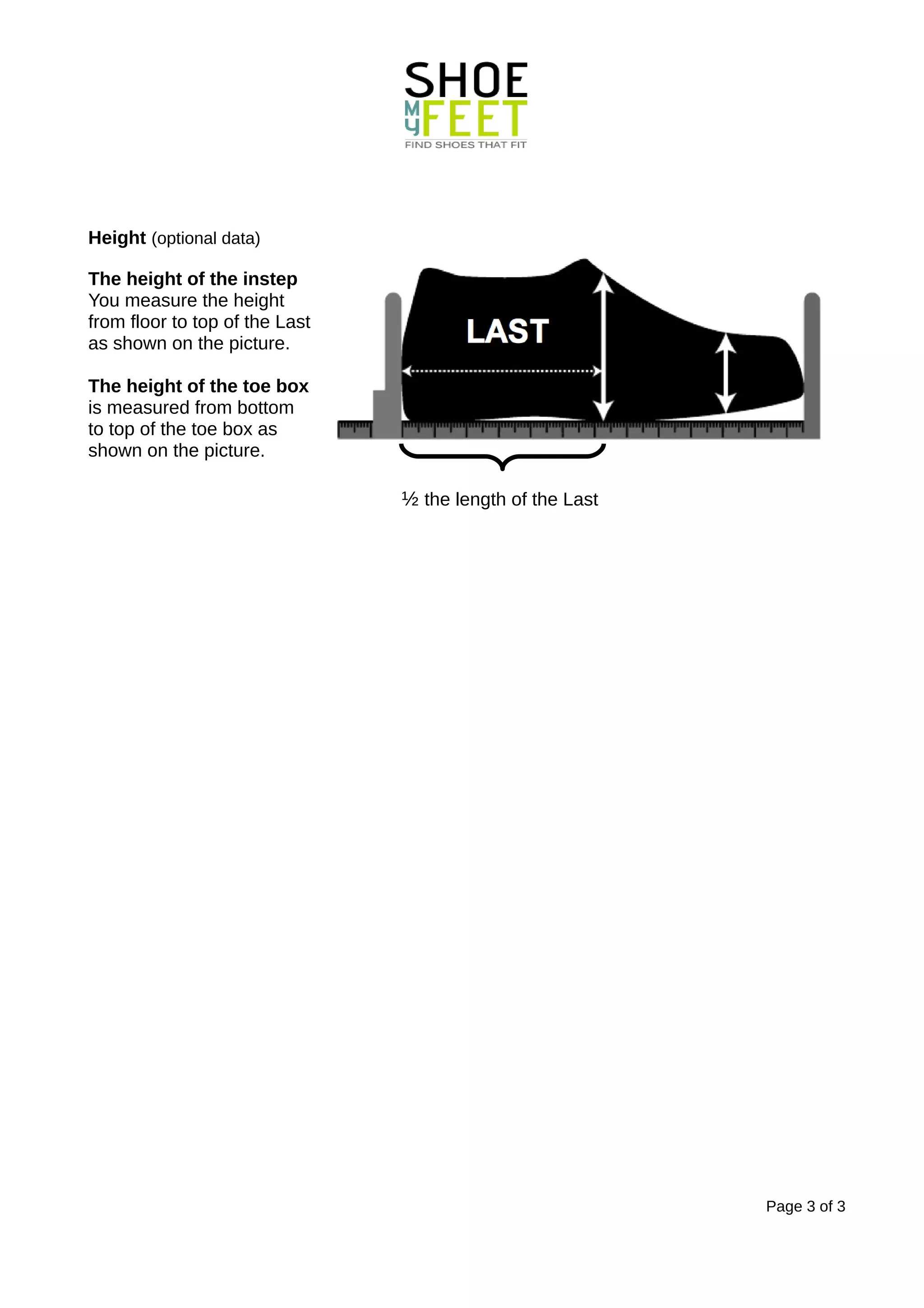 Guide for measuring shoe last | PDF