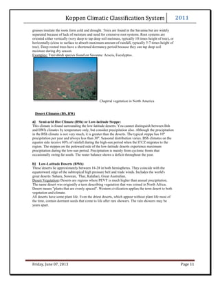 Koppen classification 2011 | PDF