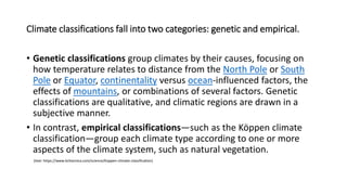 Koppen classification and land area characteristics [autosaved] | PPTX