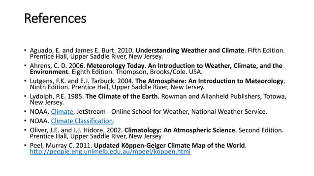 Koppen classification system | PPTX | Weather | Science