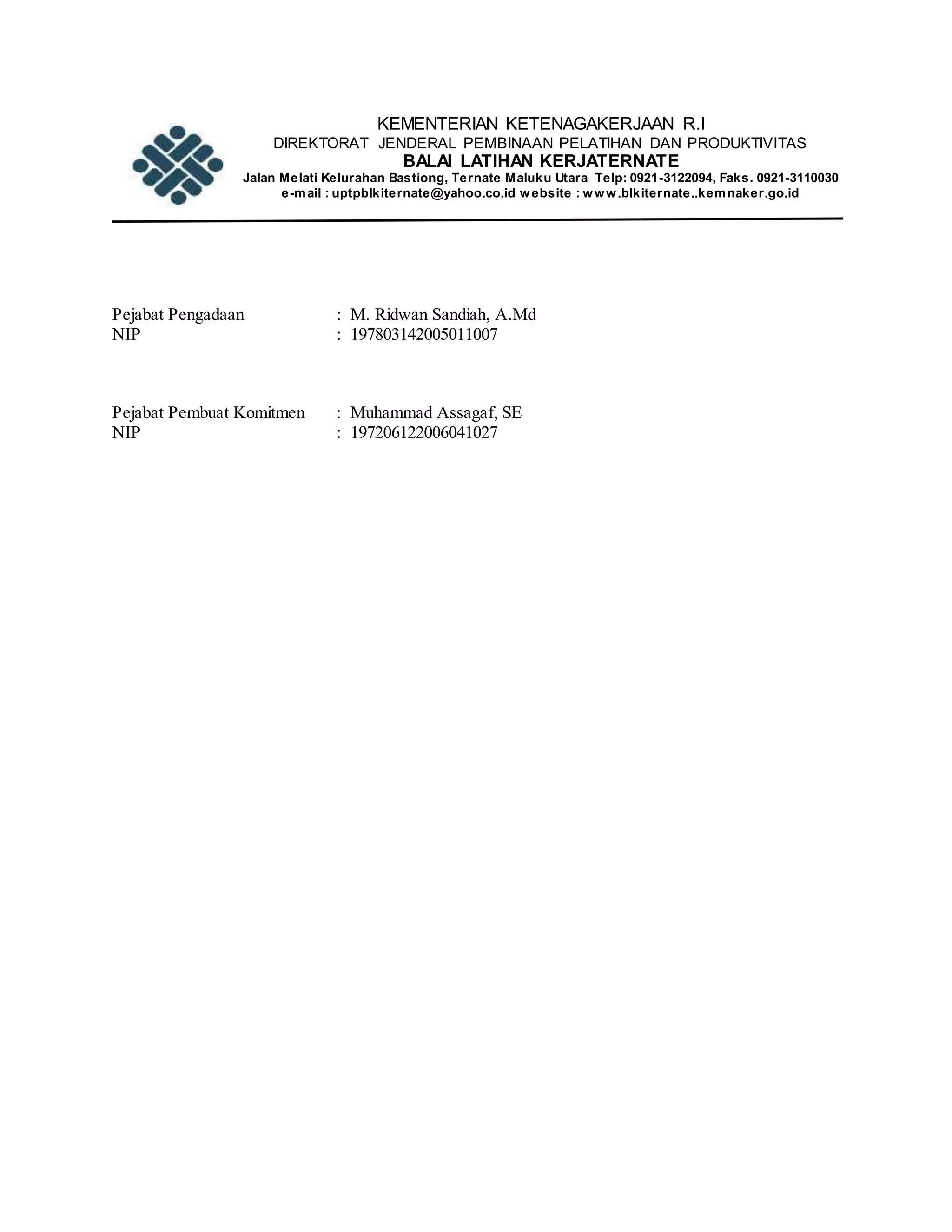 Kop surat blk ternate | DOCX