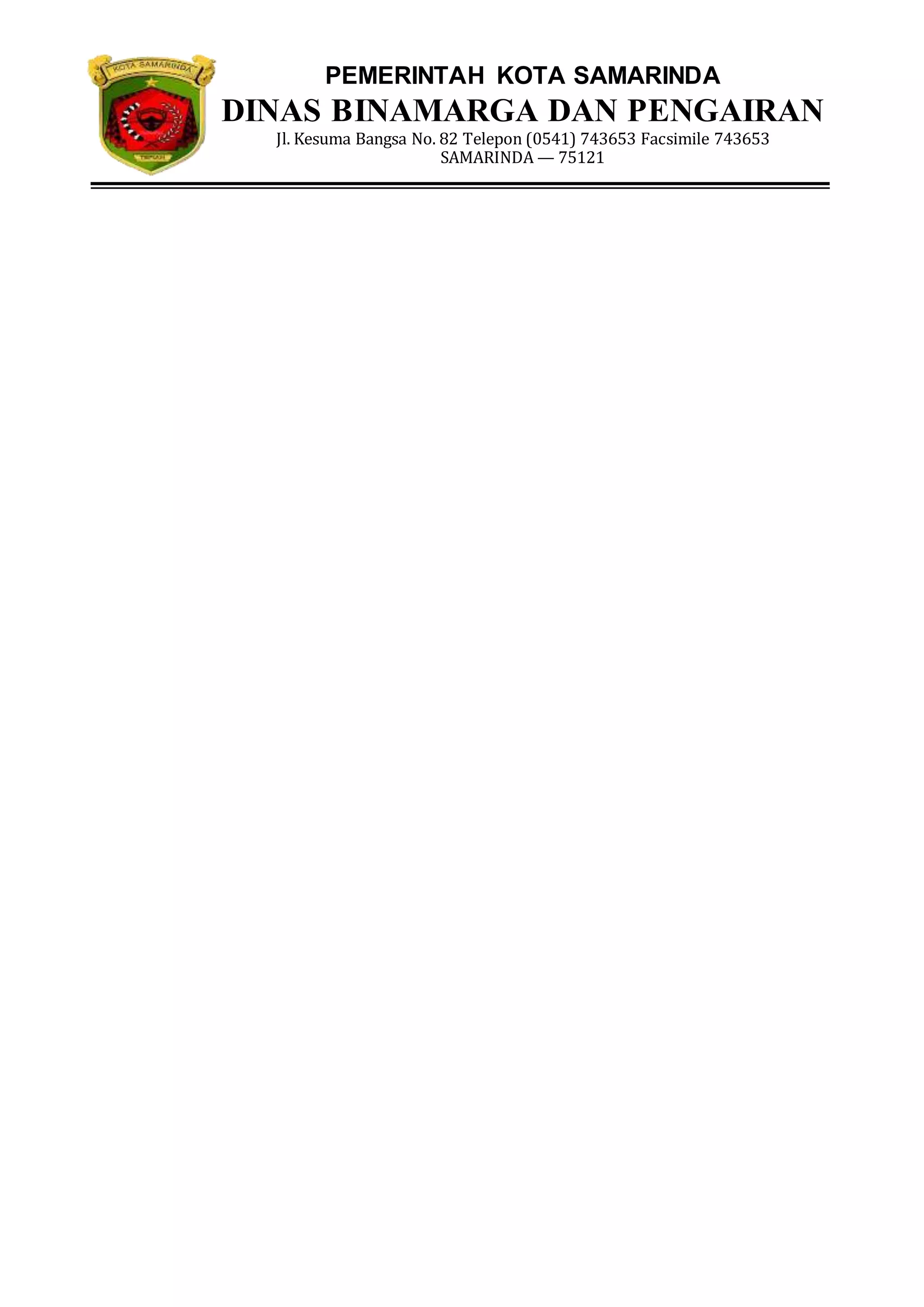 Kop surat dinas | DOCX