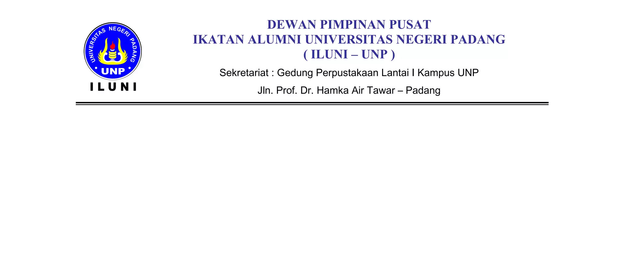 Kop surat iluni unp | DOC
