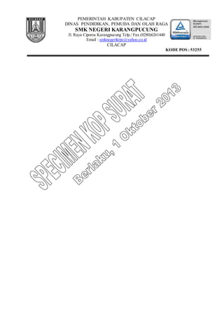 Kop surat iso_9001_1314 | PDF