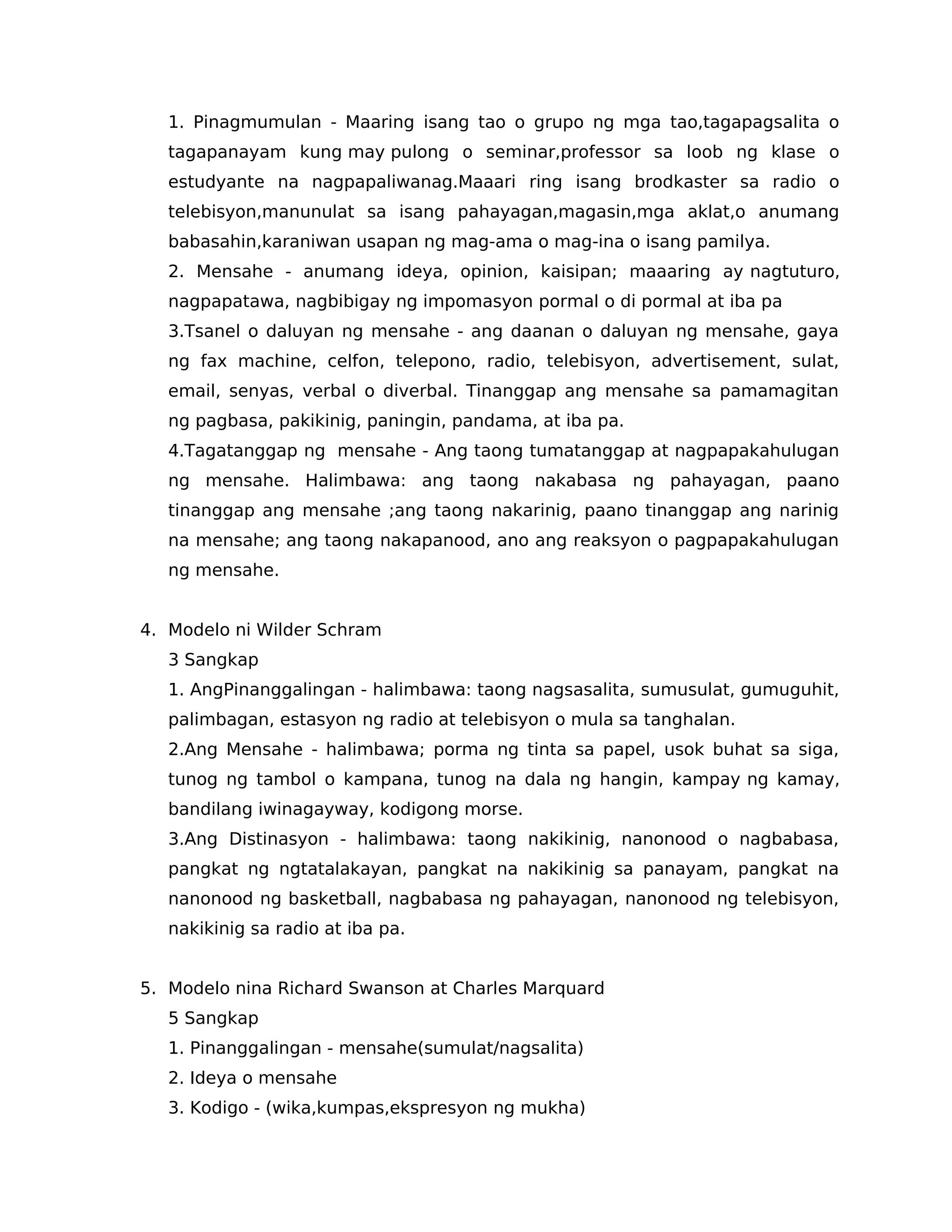 MALAYANG KOMUNIKASYON SA PANITIKANG PILIPINO | PDF