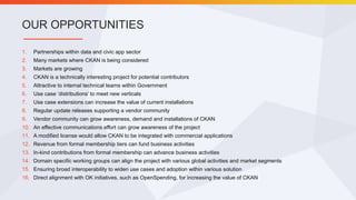 Ckan foo - CKAN Association overview at CKANcon 2015, Ottawa | PPTX