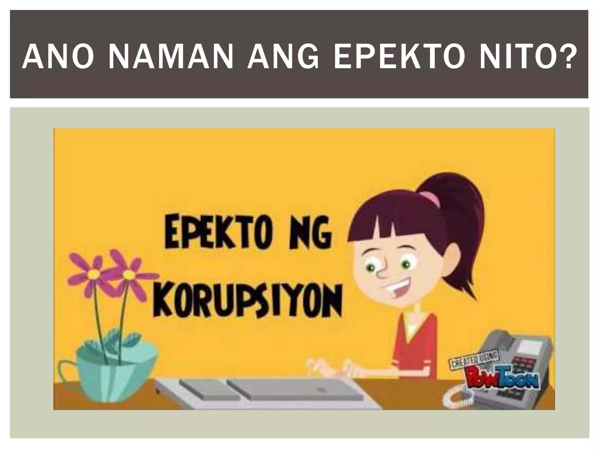 Korapsyon - Isyung Panlipunan | PPTX