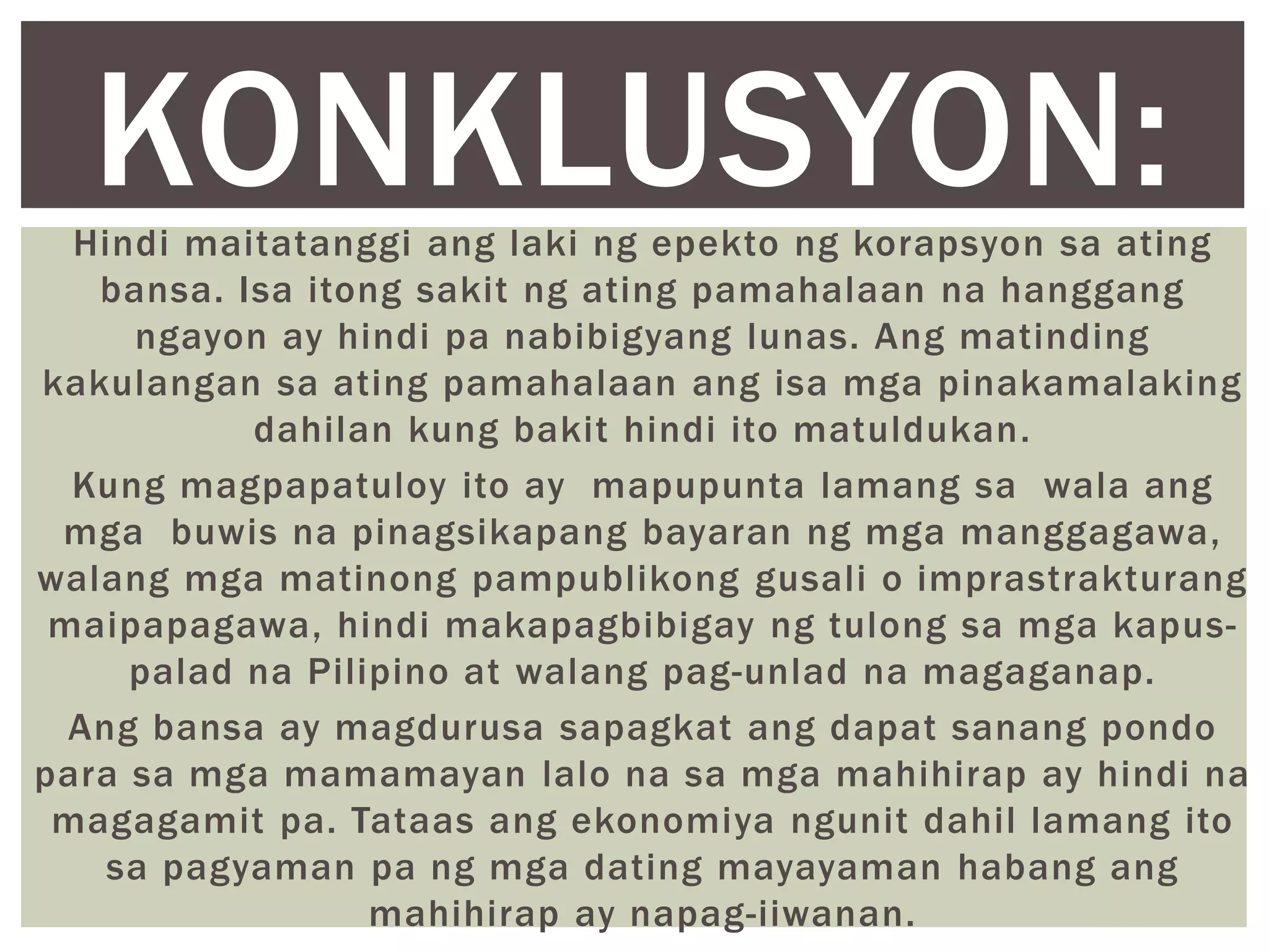 Korapsyon - Isyung Panlipunan | PPTX