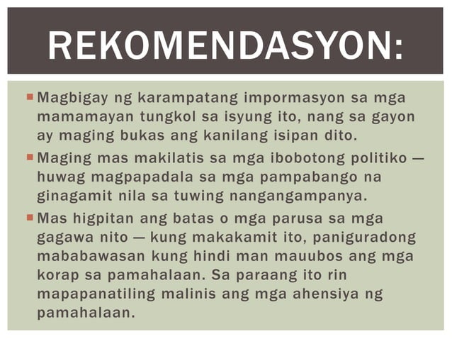 Korapsyon - Isyung Panlipunan | PPTX