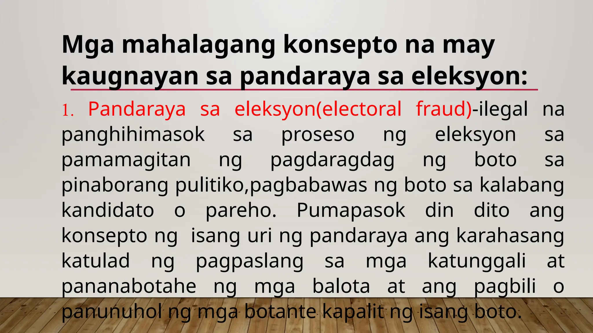 KORAPSYON SA PILIPINAS_pandaraya sa eleksyon.pptx