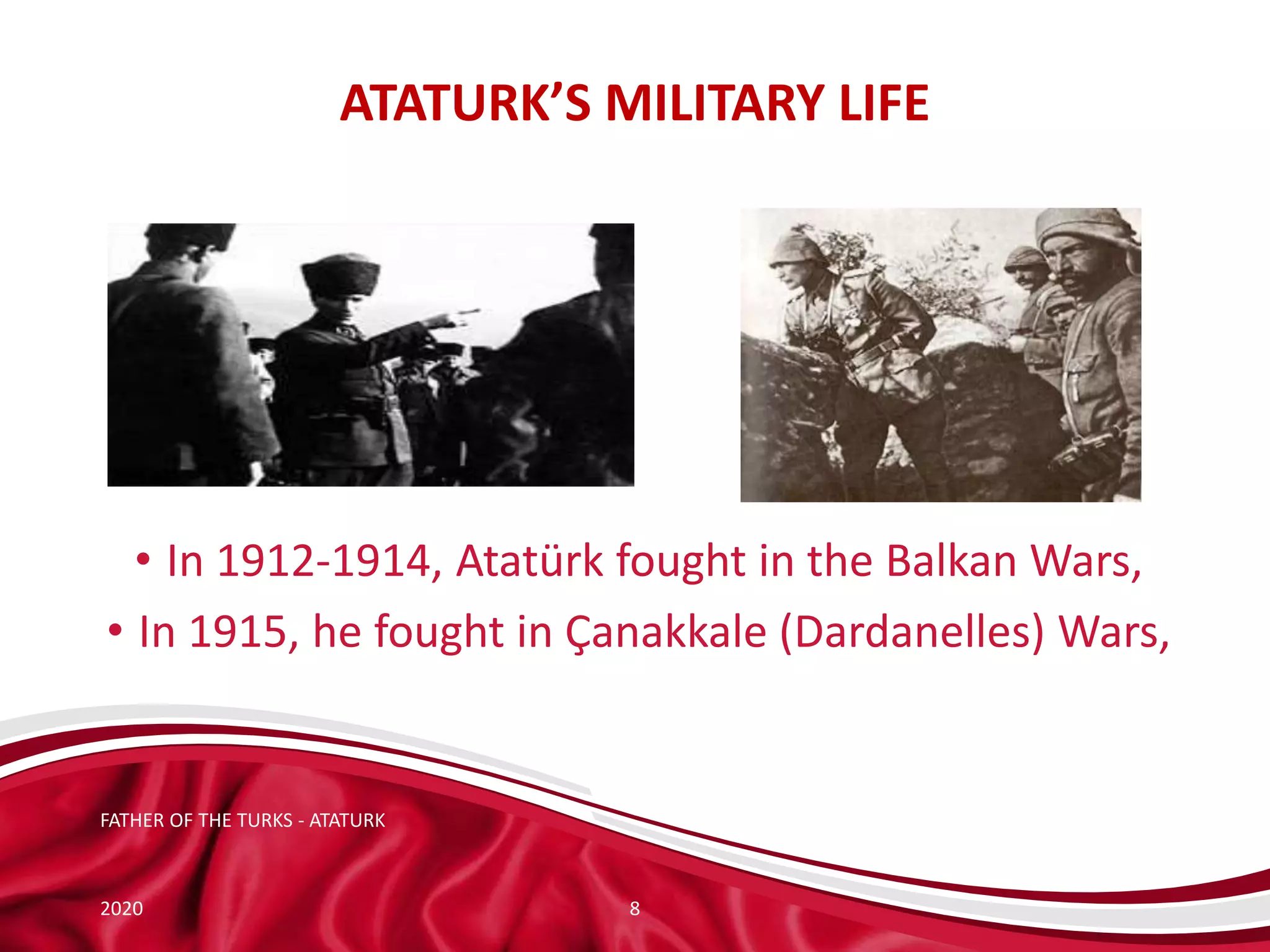 Atatürk's Life (Biography) Presentation by Ali Koray Ozguclu | PPTX