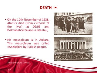 Atatürk's Life (Biography) Presentation by Ali Koray Ozguclu | PPTX
