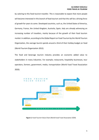 Food Travel and Tourism Report Research by Ali Koray Ozguclu | PDF