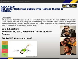 Korbel hot winter night recap sample | PPTX